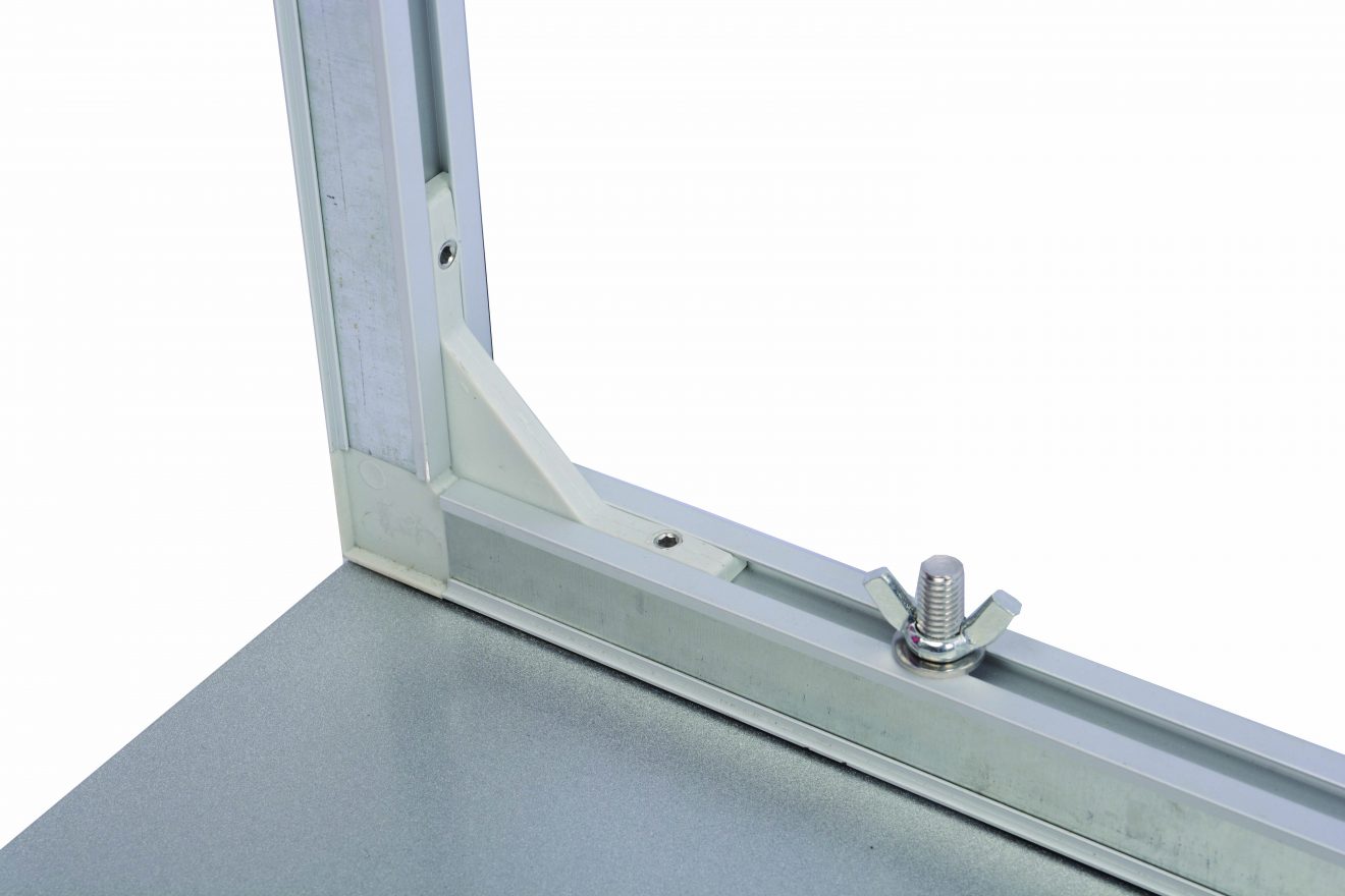Frame to Steel Base fixing. – Tel: 0161 820 2445
